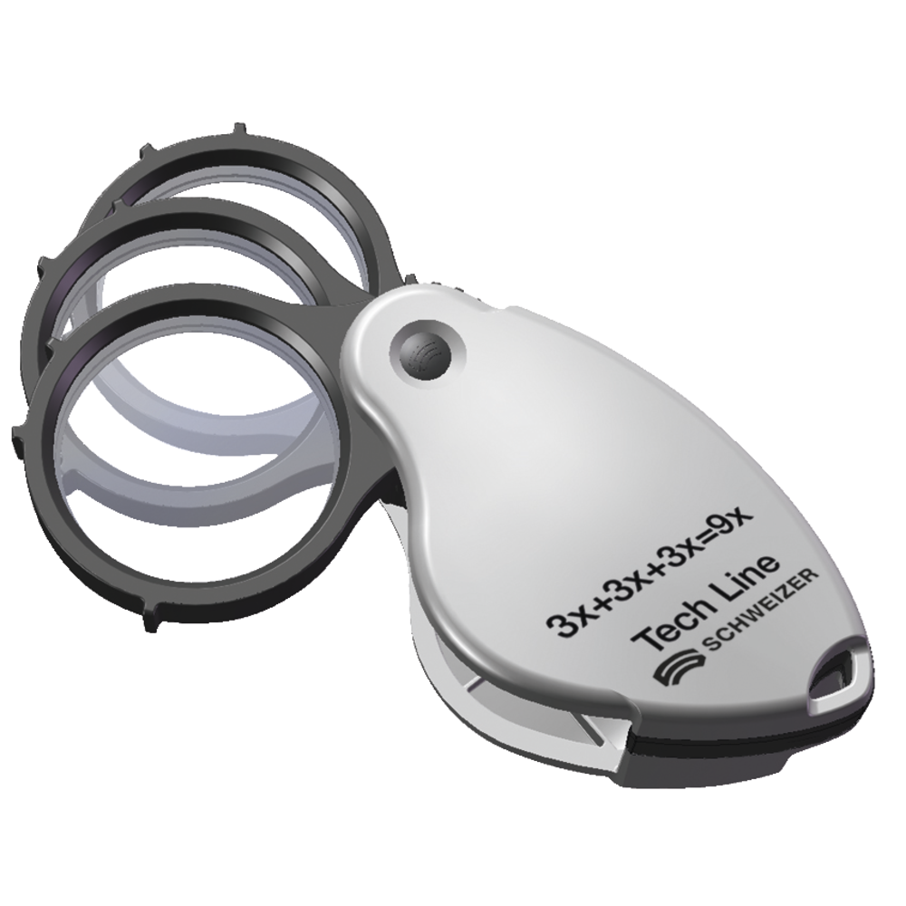 Bikonvex-Einschlaglupe 3-3-9-fach, 30mm | SARTORIUS Werkzeuge