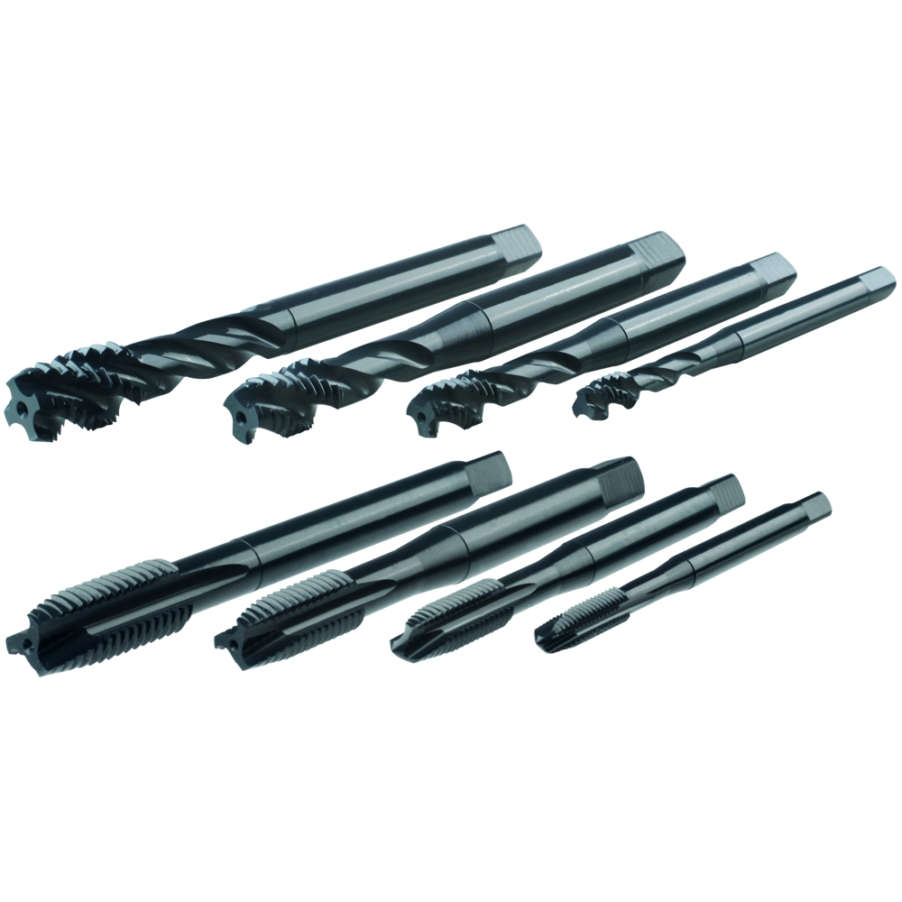 Maschinen-Gewindebohrer-Satz HSS-E DIN371 Durchgang/Grundloch M6/8/10/12 6H vap. | SARTORIUS ...