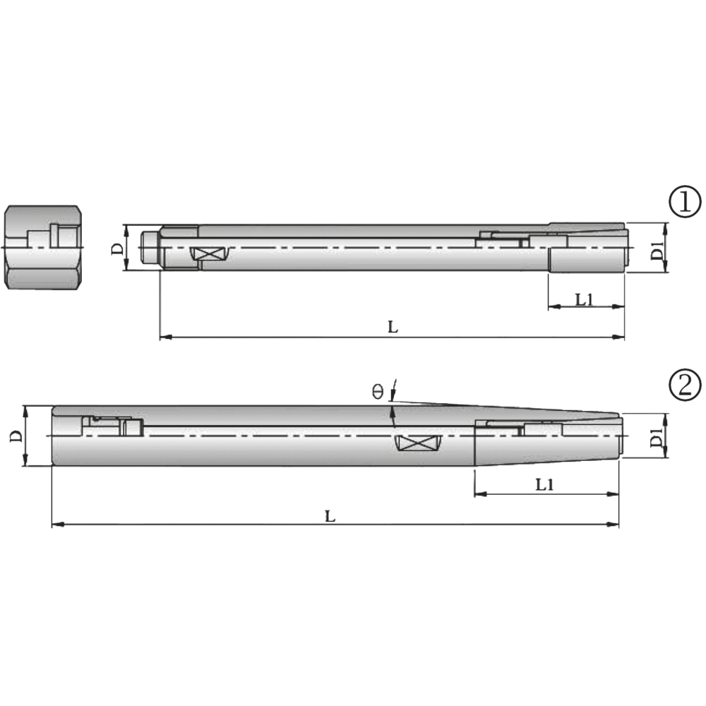 Slim Chuck DC Spannzangenaufnahme ø25 x 250 | SARTORIUS Werkzeuge